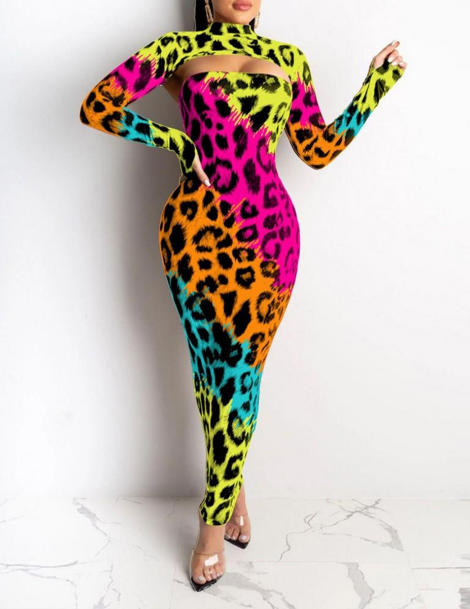 Party Animal Maxi Dress- Multi Color – Jezebels Essentials